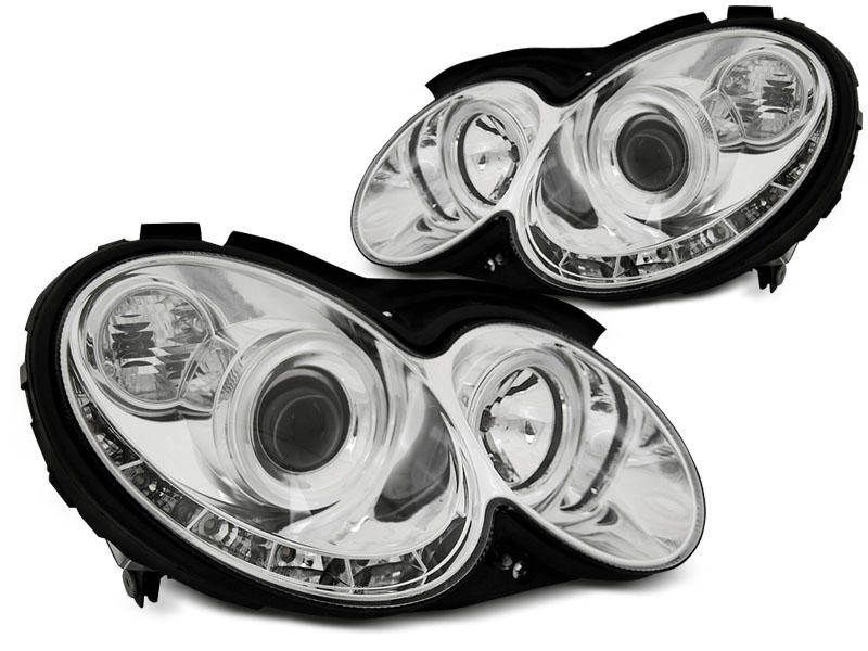 Headlights with LEDs and Front Projectors MERCEDES CLK - Ricambi Tuning ...